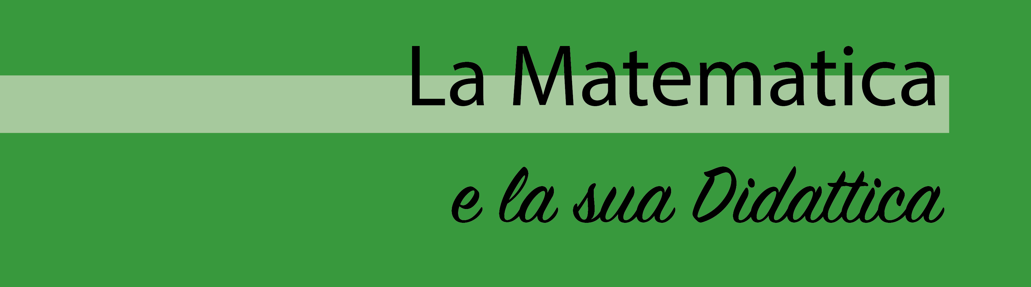 About The Journal La Matematica E La Sua Didattica